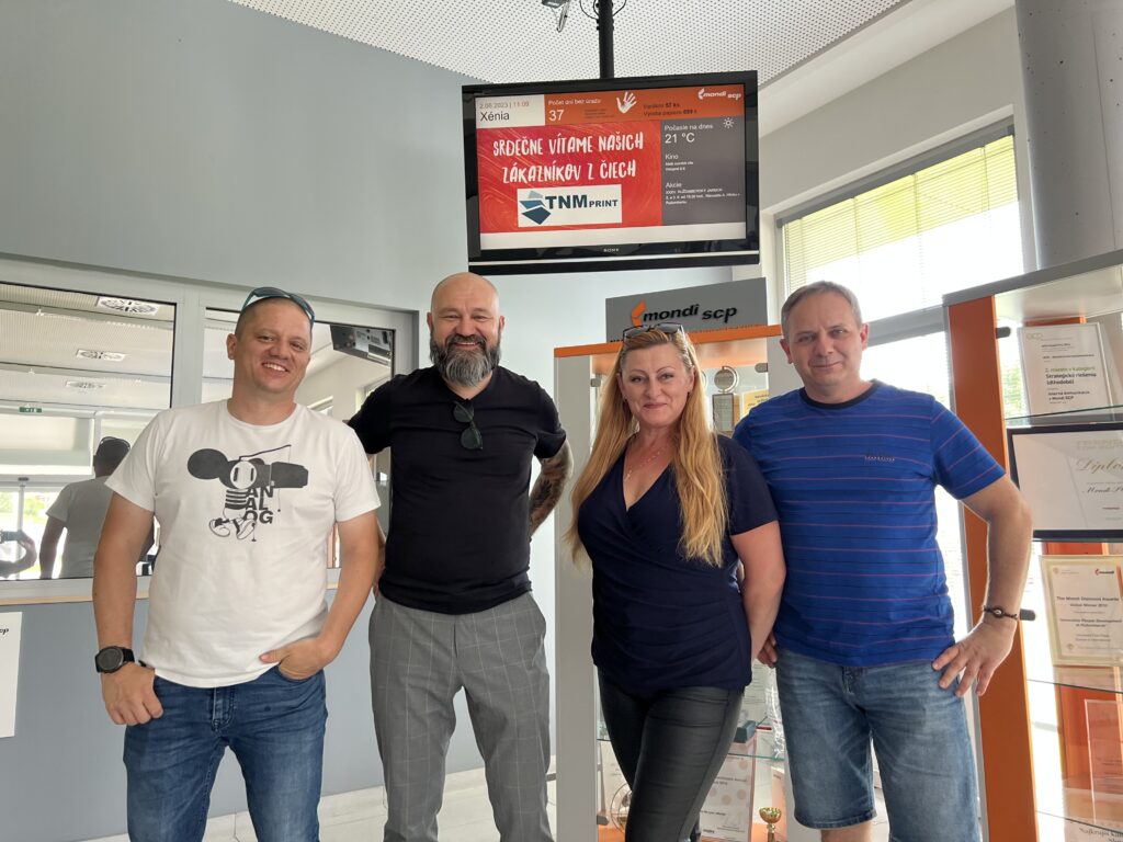 Návštěva papírny Mondi SCP - Ružomberok - TNM print